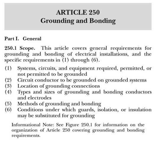 Article 250 Grounding & Bonding – Section 250.1 - Thompson Learning ...