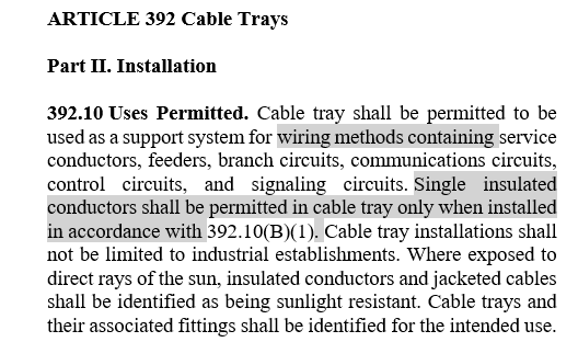 NEC 2020 320-392 - Thompson Learning - Home of Electrical Certification Consultants